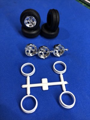 4) American 5 Spoke Wheels Goodyear L60-15 Tires Backs AMT 1:25 LBR ...