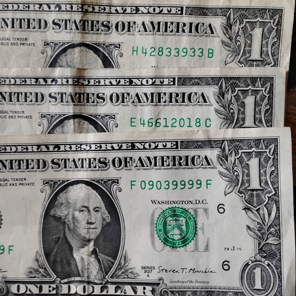 *RARE* LOT 10 DIFFERENT BILLS WITH RARE SERIAL NUMBERS | eBay