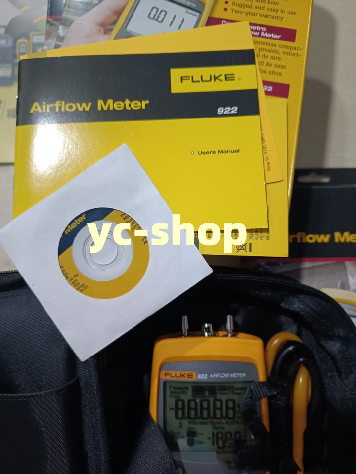 New Fluke 922 Differential pressure anemometer (FedEx/DHL) | eBay