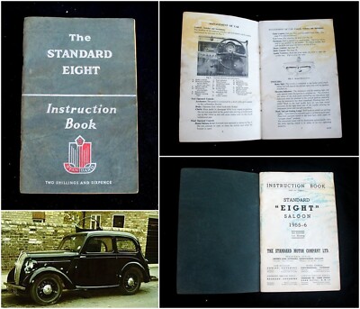 Vintage The Standard Eight Saloon 1955-6 Instruction Book | eBay Australia