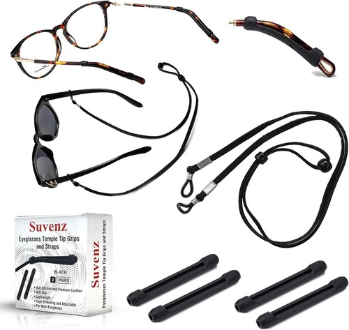 Eyeglasses Ear Grippers, 2 Pairs Soft Silicone Temple Tip Grips ...