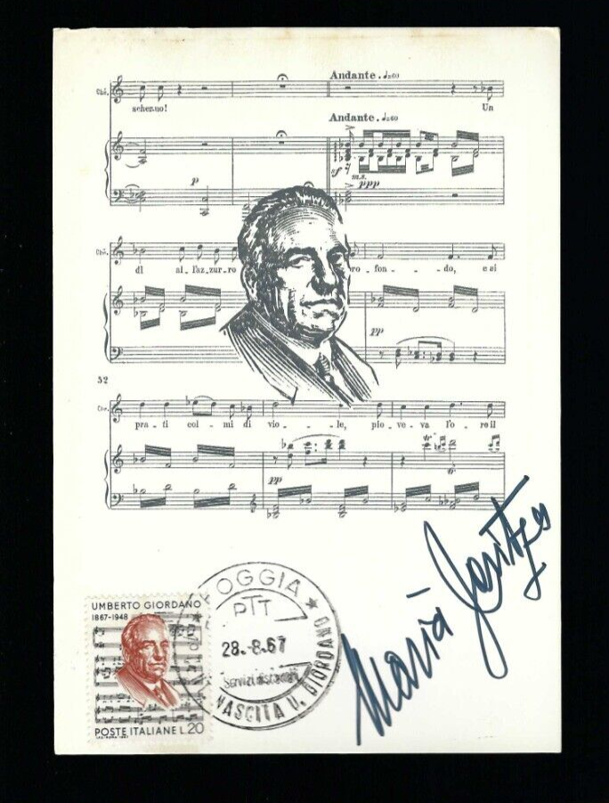 Maria Jeritza signed postcard Dramatic soprano Metropolitan Opera | eBay