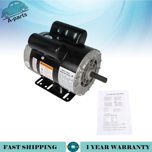 Electric Motor Compressor Duty 56 Frame 1 Phase 115/230 Volts 3 HP 3450 ...