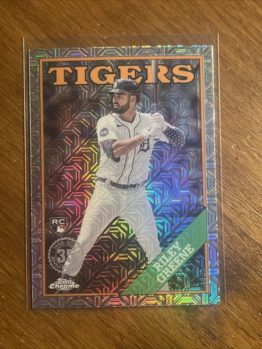 2023 Topps 1988 Silver Pack Chrome Mojo Refractor Riley Greene RC T88C ...