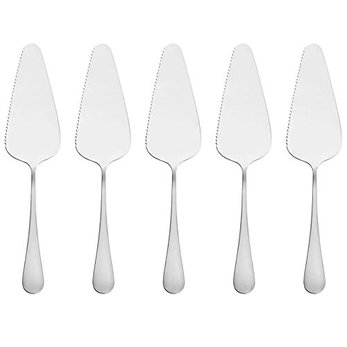 5x Cake Server Pie Holder Transfer Triangular Spade Spatula for Pizza ...