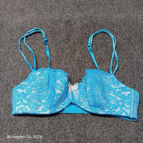 B.Tempt'd by Wacoal Bra Women 34B Blue Ciao Bella Lace Balconette | eBay