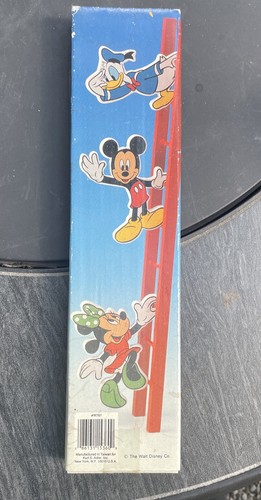 ***NEW*** Vintage Walt Disney 12” Wooden Ladder Mickey Minnie Donald ...