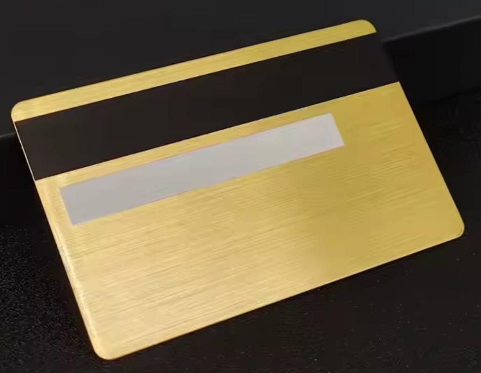 Heavy Metal Stainless Steel Credit Card Blank w/ Chip Slot & Mag Strip ...
