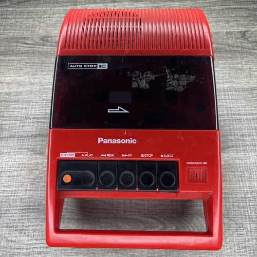Vintage Panasonic RQ44a Red Portable Cassette Tape Player Recorder ...