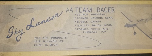 Rare Sky Lancer : AA Team Racer Model Airplane Kit 22” Wing..NIB | eBay