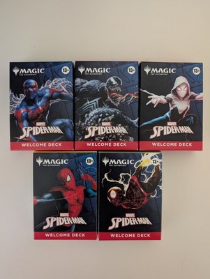 Complete Set MTG Marvel Spiderman Welcome Deck - SDCC 2025 Magic The ...