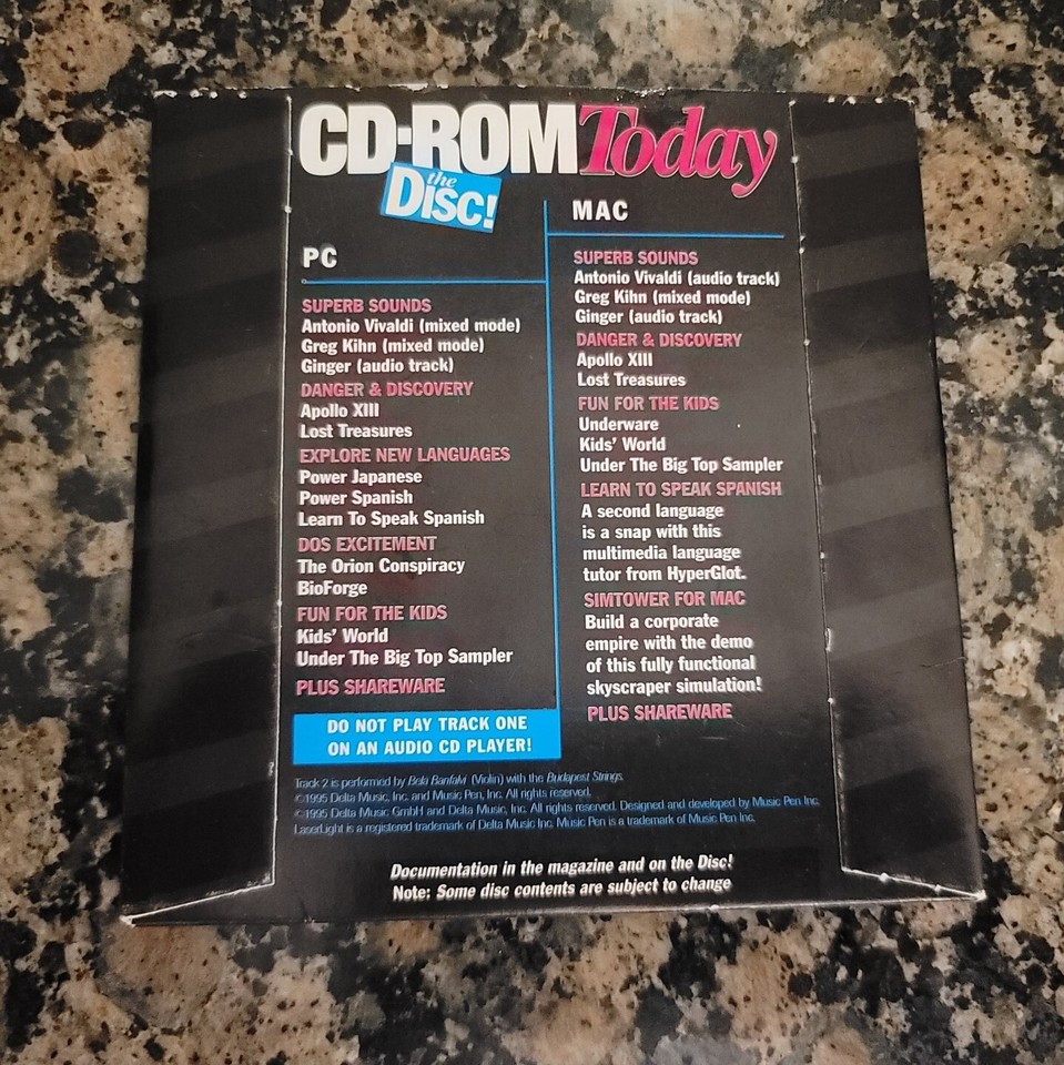 CD ROM TODAY # 14 - August 1995 - Software, Game, Freeware Shareware ...