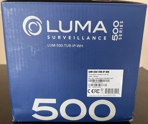 Luma LUM-500-TUR-IP-WH Surveillance 500 Series Turret IP Outdoor ...