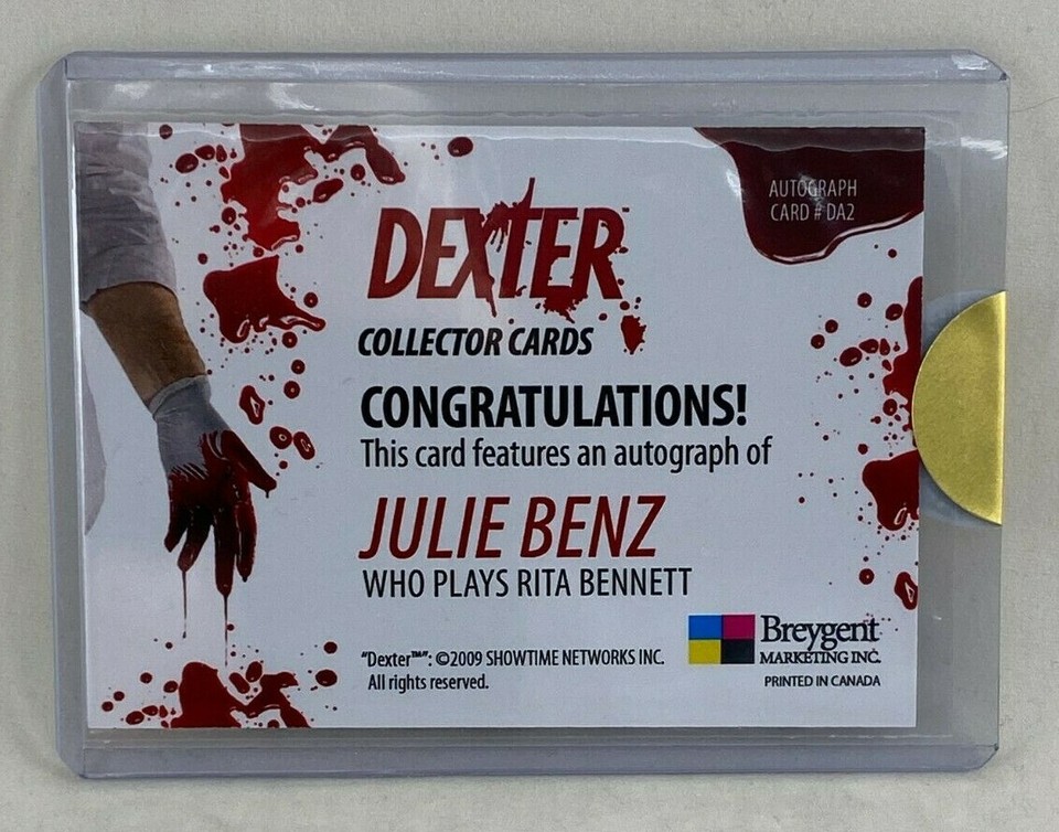 DEXTER SEASON 1&2 (Breygent) UNSIGNED VERSION AUTOGRAPH CARD DA2 JULIE ...
