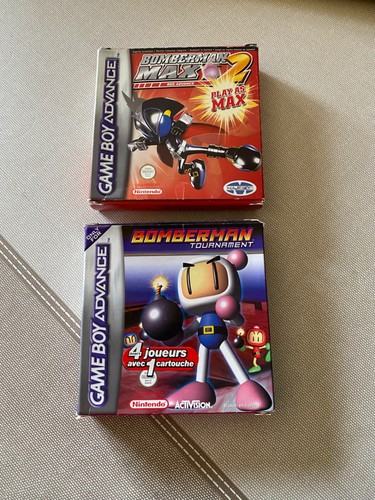 Jeu Game Boy Advance Bomberman tournament et bomberman Max 2 red ...