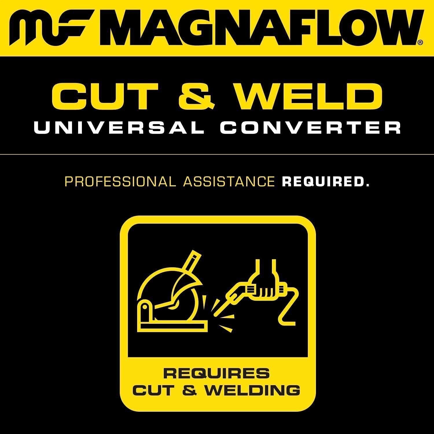 MagnaFlow Catalytic Converter 5551355: 2.25"/2.25" Inlet/Outlet ...