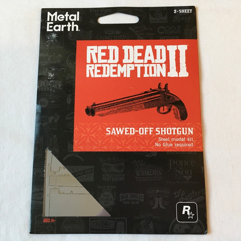 Red Dead Redemption 2 Sawed-off Shotgun Metal Model Kit Rockstar ...