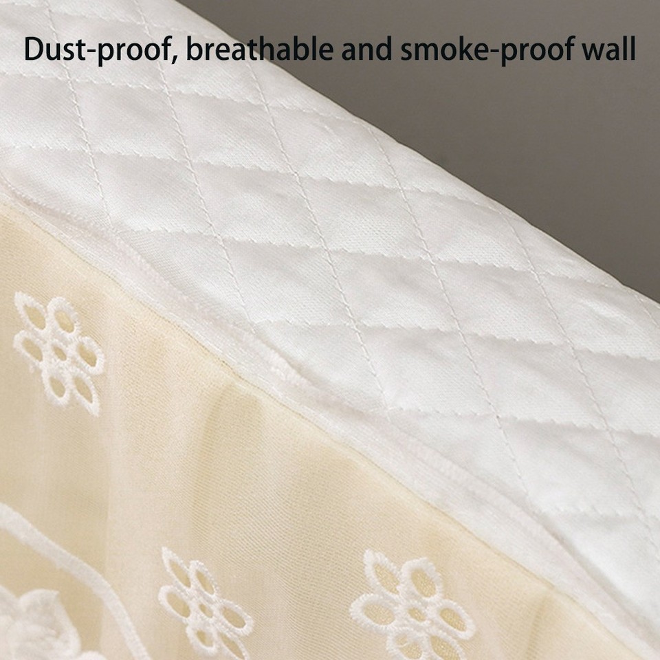 Effective Dustproofing with Elegant Lace Radiator Cover in Beige Color ...