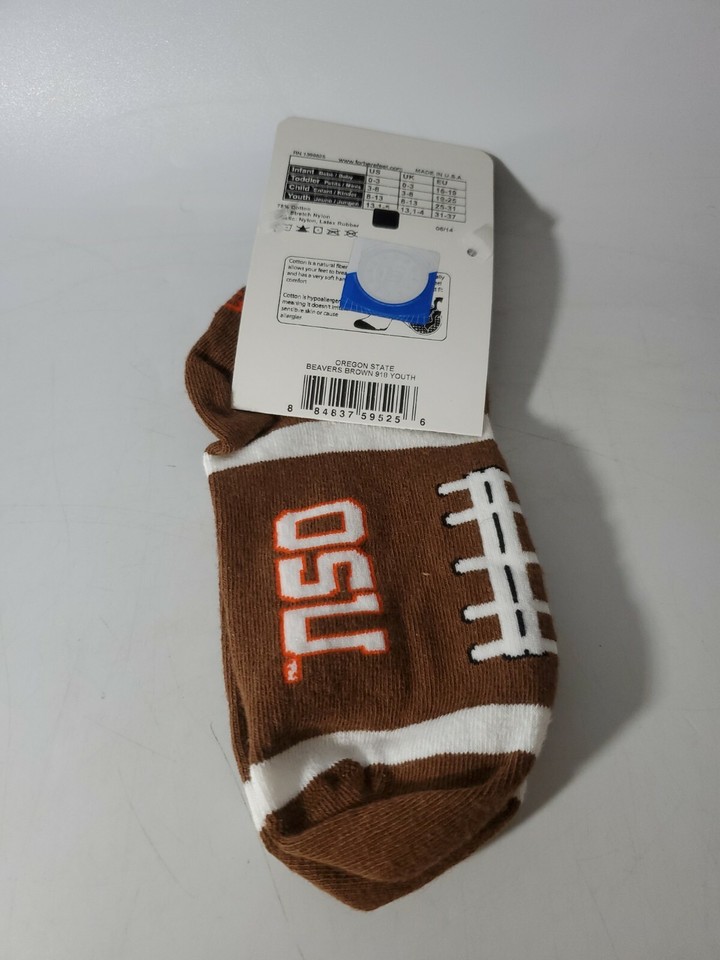 Oregon State Beavers Socks Size Youth Size 13,1-5 New | eBay
