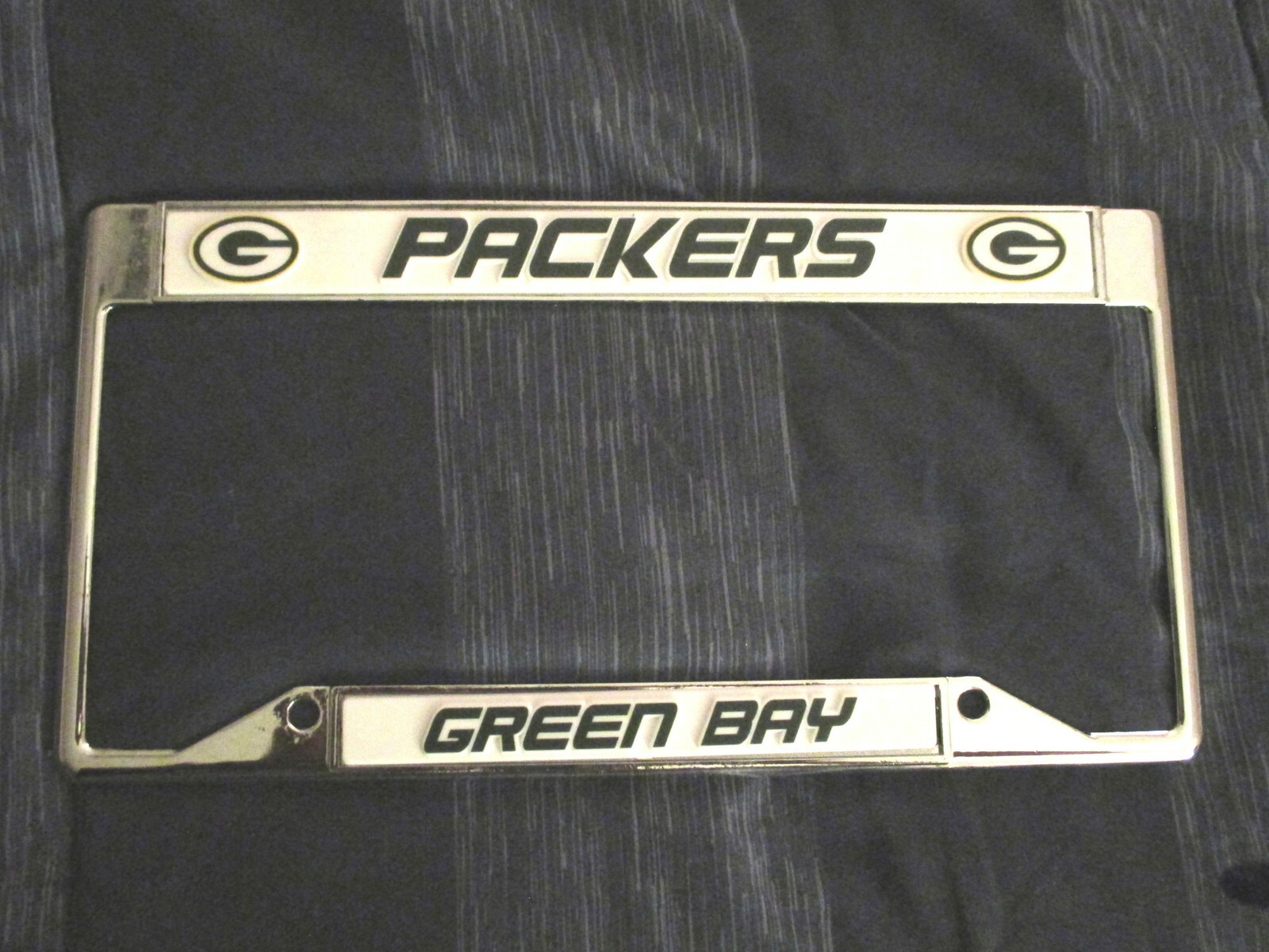 GREEN BAY PACKERS EMBOSSED CHROME LICENSE PLATE FRAME #04b - NEW | eBay