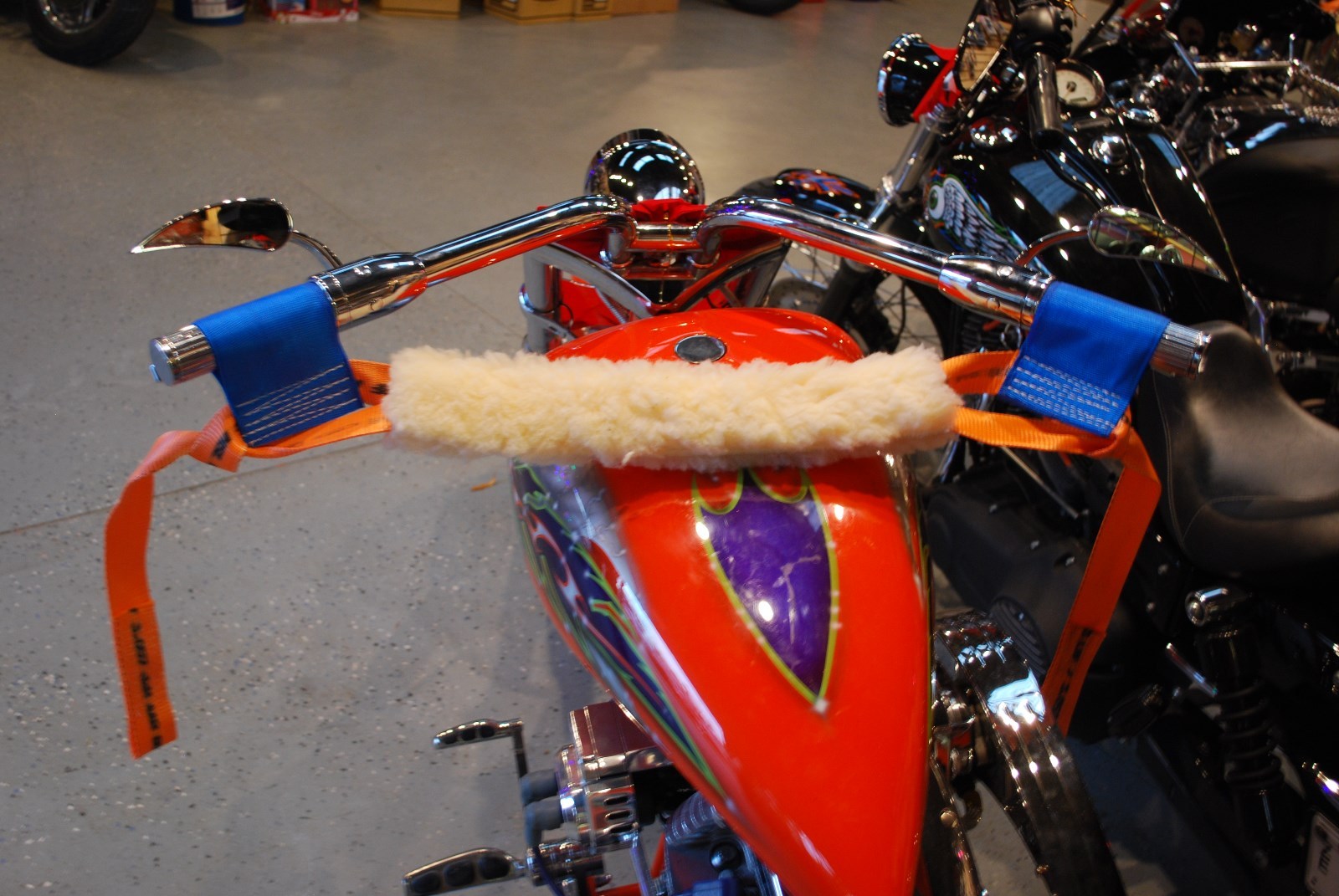 Motorcycle Handlebar Grip Tie Down Assembly Harness Transport Strap USA ...