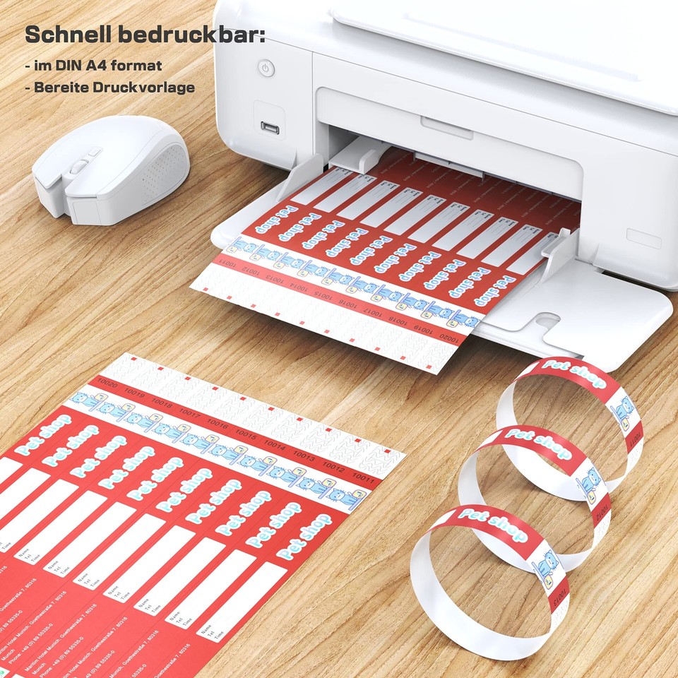 Entry Wristbands Easy DIY Printable Provide Printable Print Template ...