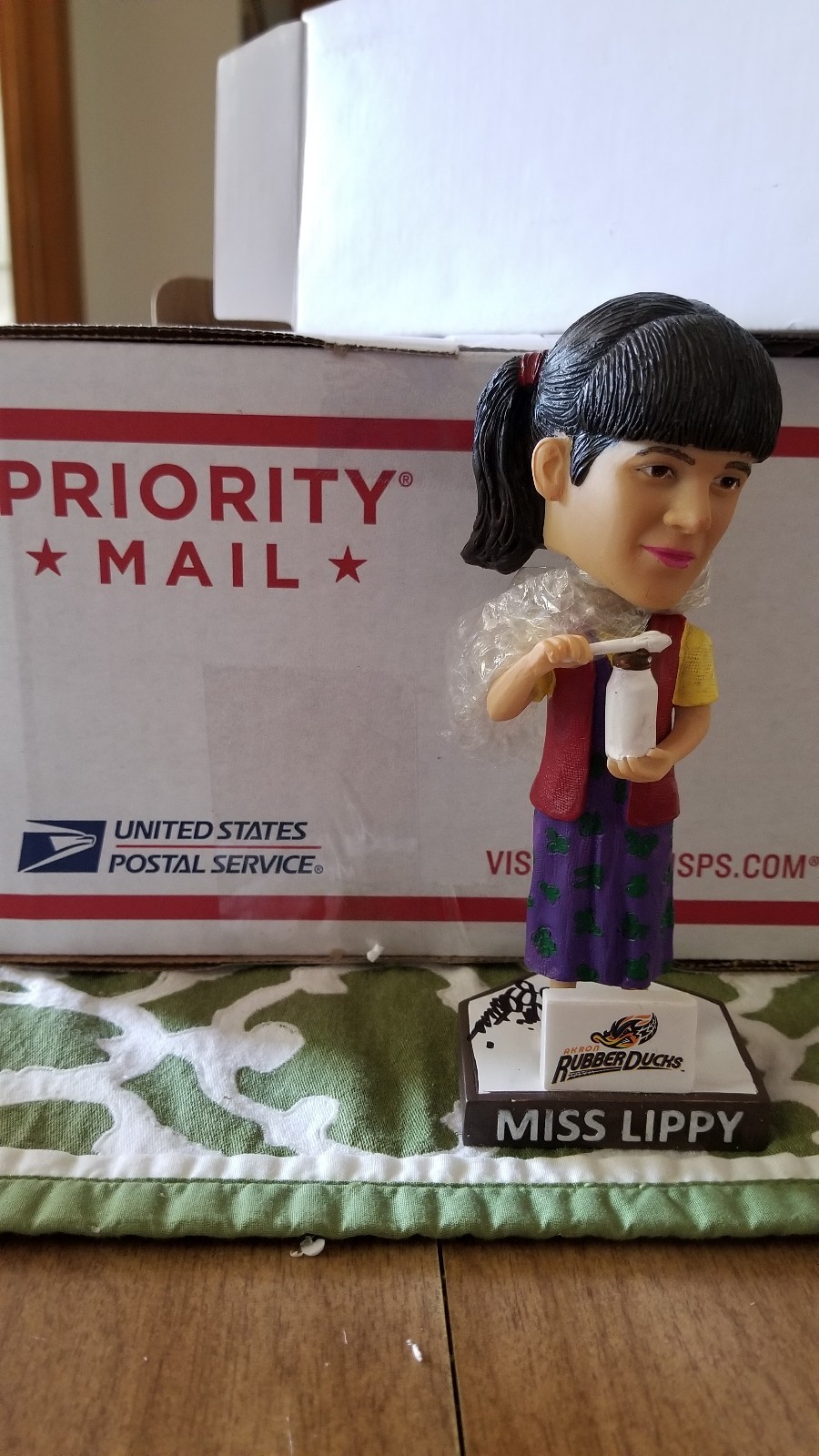 Miss Lippy signed Bobblehead Dinna Platias Cle Indians Arkon ...