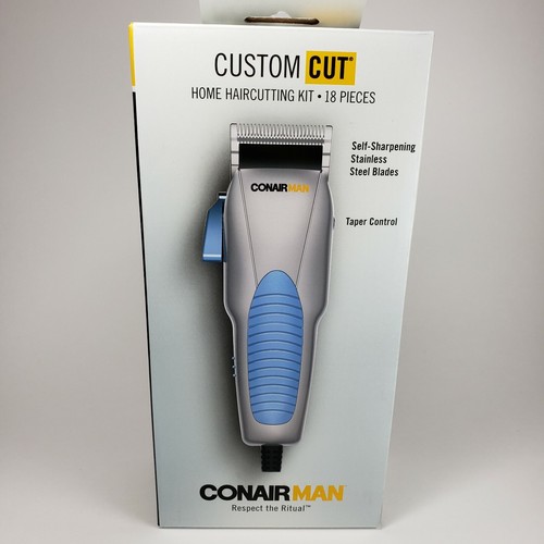 Conair Man Custom Cut Clippers 18-piece Haircut Kit Home Hair Cutting ...