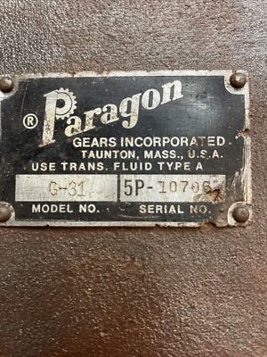 Paragon Transmission G-31
