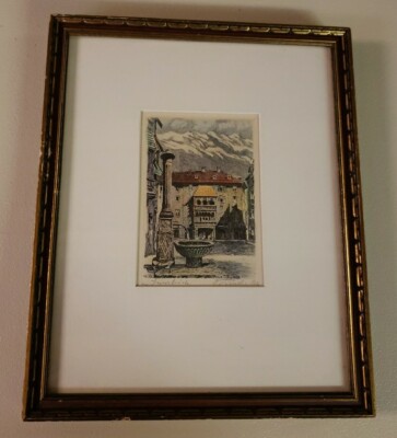 vintage colored lithograph | eBay