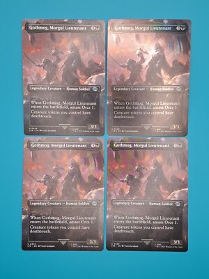 Magic the Gathering MTG Gothmog, Morgul Lieutenant LTR #0429 X4 (1XFoil ...