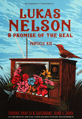 Lukas Nelson Particle Kid 5/31/2019 Fillmore SF Poster Rich Deas F1644 ...
