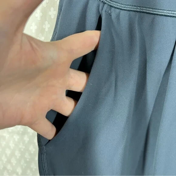 Athleta Women Pants Sz L Blue Elation Pockets High Rise Activewear ...