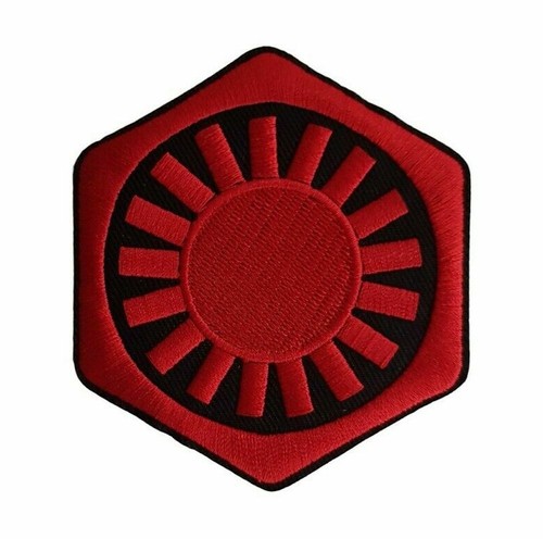Star Wars First Order Symbol Logo Red and Black Embroidered Iron On ...