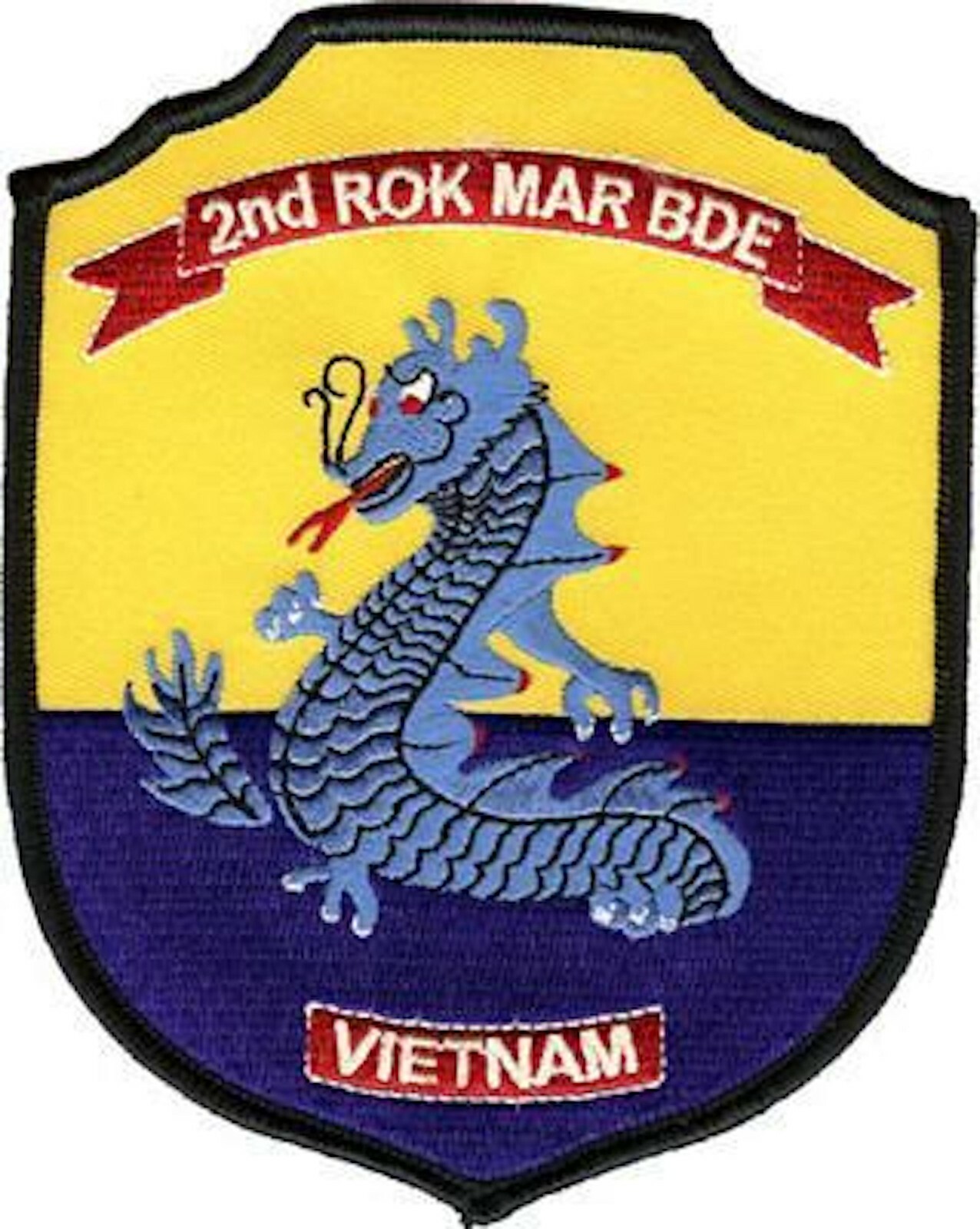 4" MARINE CORPS 2ND ROK MAR BDE REPUBLIC KOREA VIETNAM BLACK ...