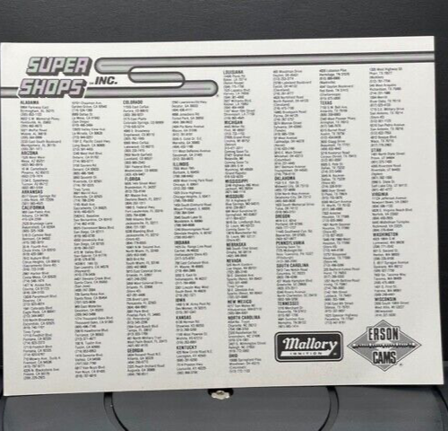 VRHTF NHRA "EDDIE HILL SUPER SHOPS PENNZOIL TOP FUEL DRAGSTER" HAND OUT ...