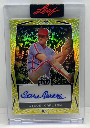 STEVE CARLTON 2023 Leaf Auto 1/1 Gold PHILADELPHIA PHILLIES Whatnot ...