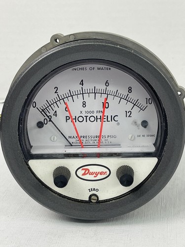 Dwyer 3010AVC Photohelic Pressure Switch/Gauge (0-10"w.c.) | eBay