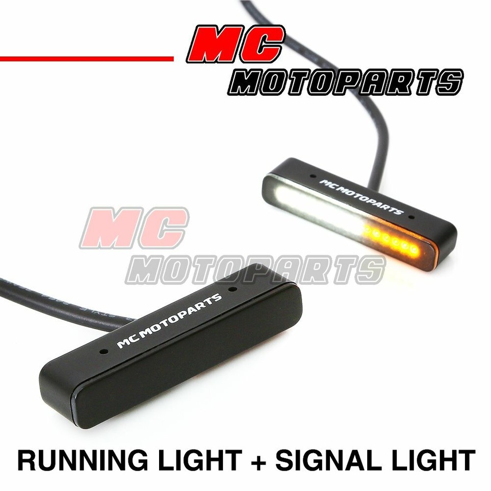 Front LED Turn Signal Front Assistant Light For Motorcycle | eBay