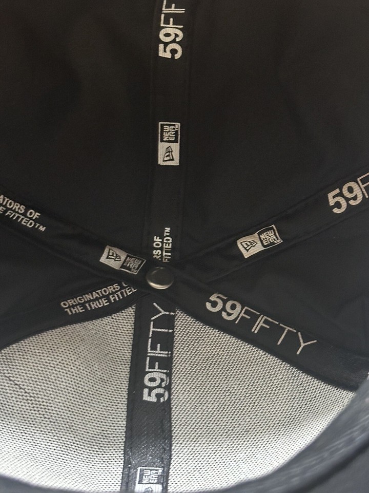 Rare 7 7/8 New Era 59FIFTY Fitted All-Over Sticker Embroidery **With ...