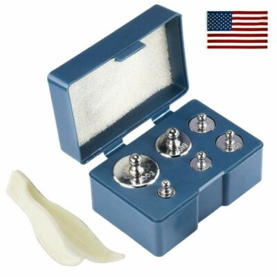 Precision Calibration Weight 6Pcs 5g 10g 20g 50g 100g Steel Chrome 200g ...