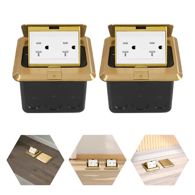 Pop-Up Floor Sockets, Pop Up Floor Outlet Sockets, 2PCS Hidden Sockets ...