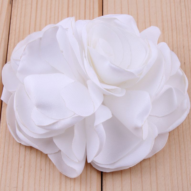 120P 8CM Vintage Soft Artificial Chic Hair Chiffon Fabric Flowers For ...
