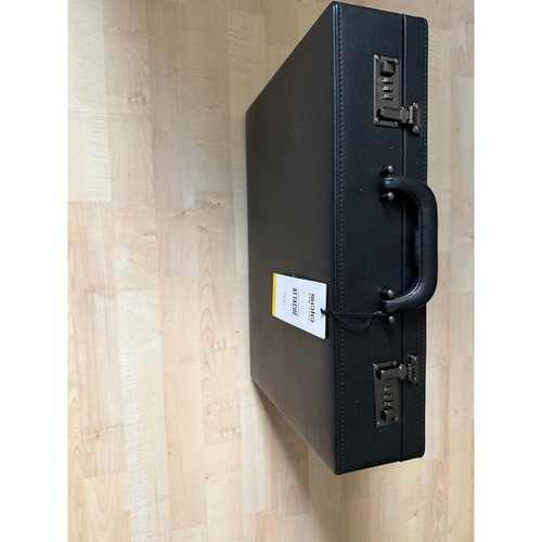 Solo Classic Black Attache Case with Combination Locks – New Open Box ...