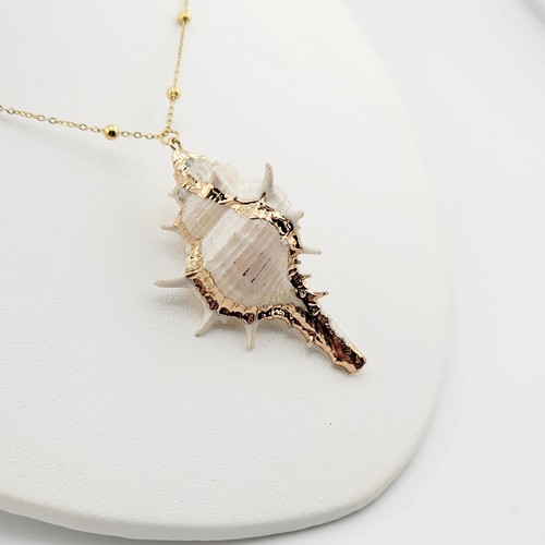 Vtg Shell Pendant Necklace Murex Spider Conch Lambis Ocean Sealife ...