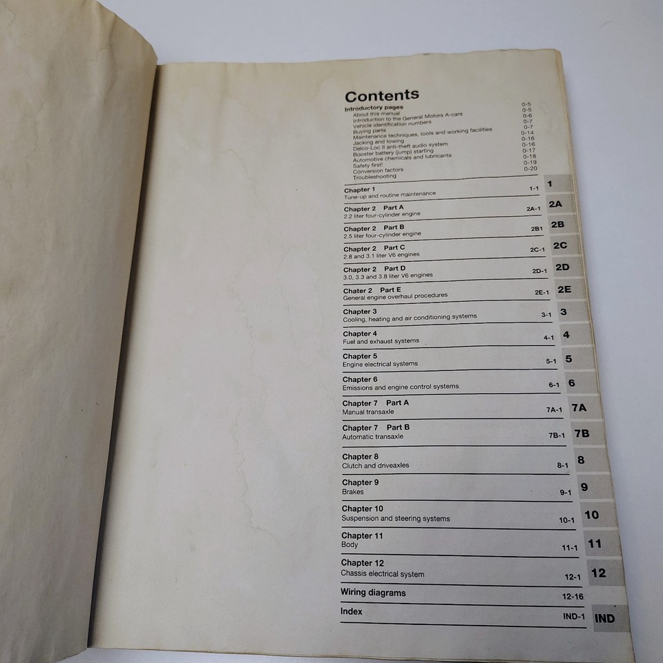 Haynes 829 Auto Repair Manual General Motors Buick Chevrolet Oldsmobile ...