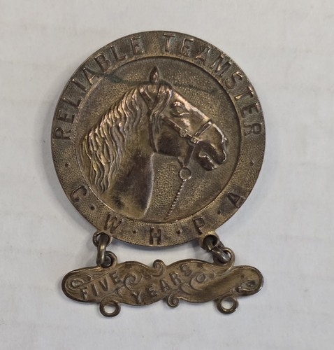 Antique Cleveland Workhorse Parade Reliable Teamster 5 Year Medal Horse ...