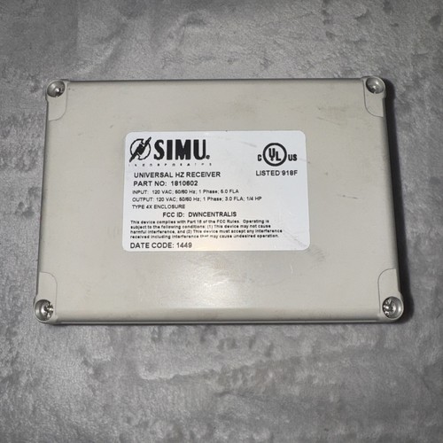 Simu 1810602 Aka Somfy Universal RTS Receiver Control (1810627) | eBay