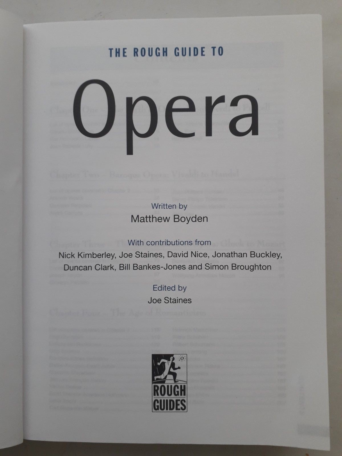 OPERA --- THE ROUGH GUIDE TO OPERA --- MATTHEW BOYDEN ( RRP 16.99 ) | eBay
