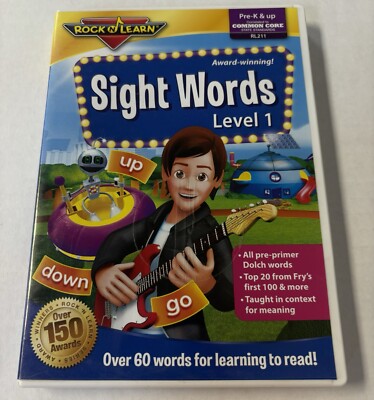 Rock N Learn DVD Sight Words Level 1 Learn To Read Educational ...